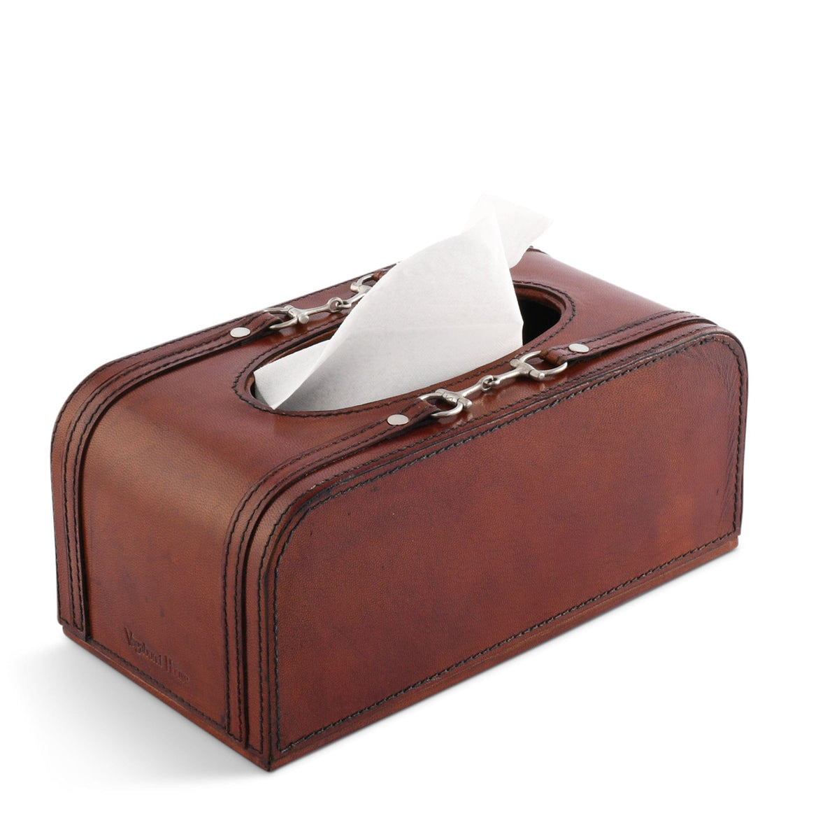 Premium Genuine Leather Bit Tissue Box — Equestrian Life